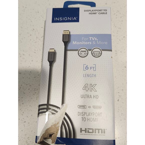 Insignia | Other | Insignia 4k Displayport Hdmi Cable 6ft | Poshmark